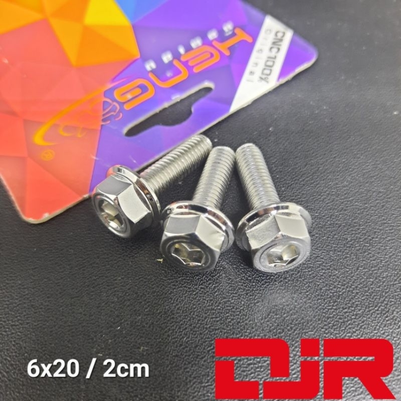 Jual baut 10 m6 model 2 kunci HEXAGON PROBOLT STAINLESS original heng thailand 1cm - 11cm ...