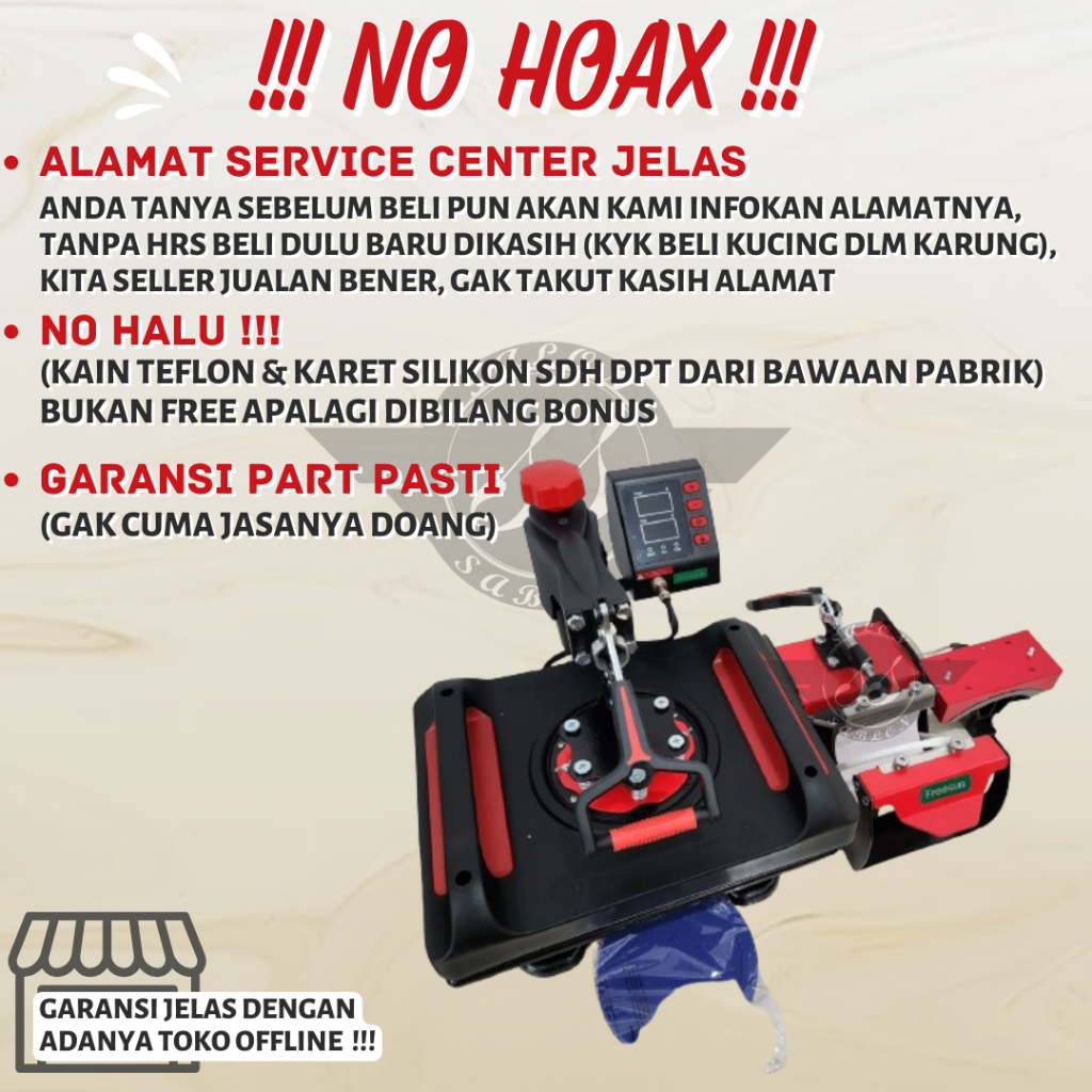 Jual Mesin Press All In One / All In 1 (Kaos, Topi, Piring & Mug) Sablon DTF, DTG, Sublimasi ...