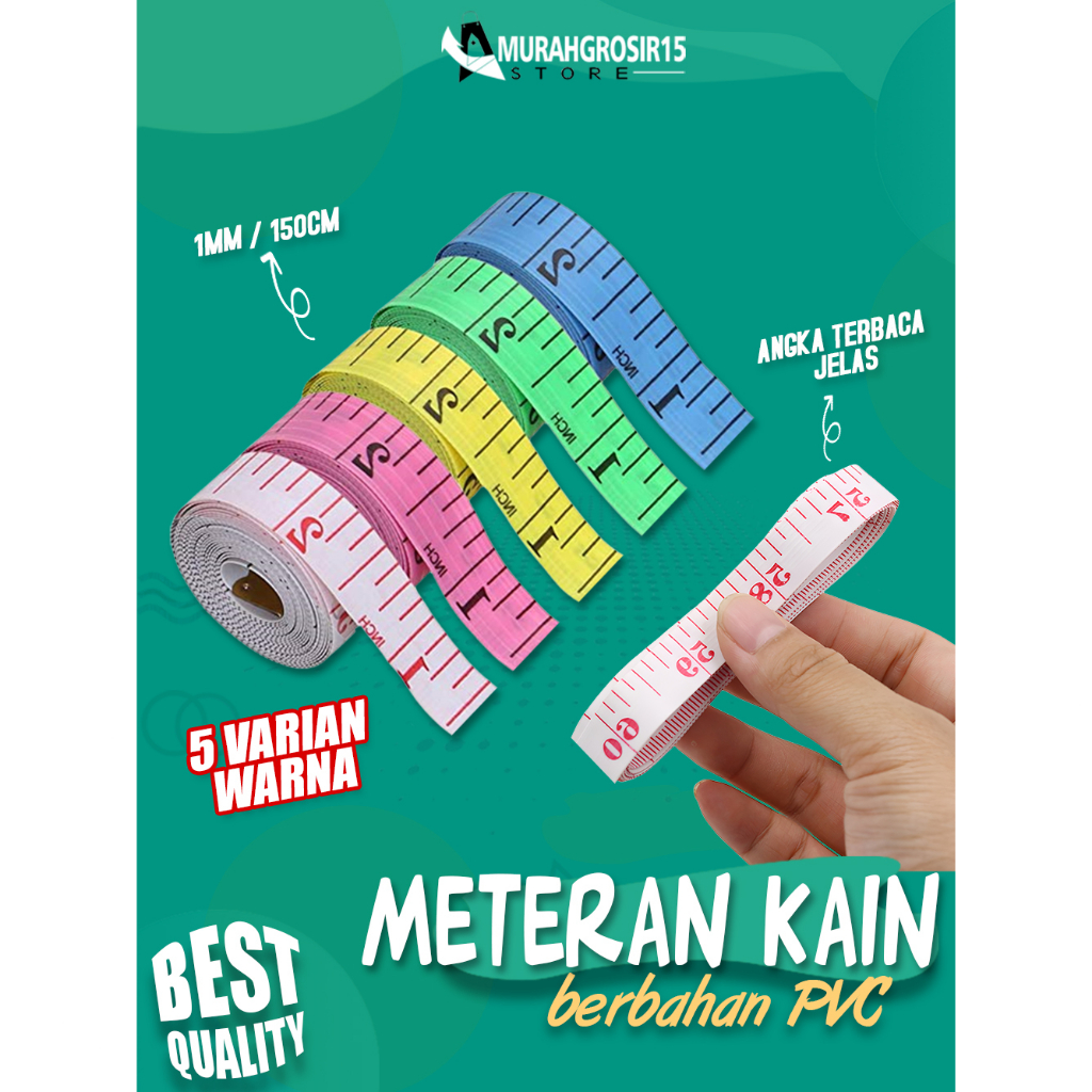 Jual METERAN JAHIT / METERAN KAIN ALAT UKUR MULTIFUNGSI | Shopee Indonesia