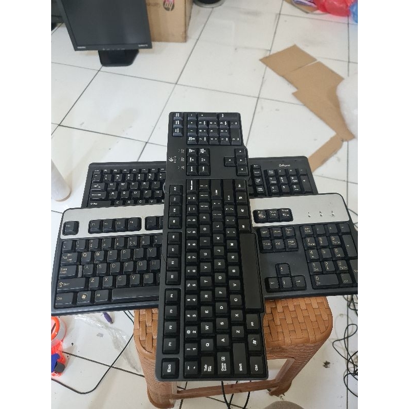 Jual keyboard ps2 merek hp logitek normal dan berkualitas | Shopee ...