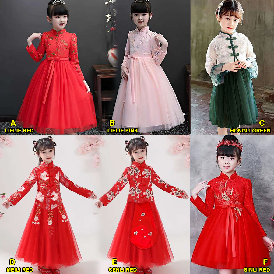 Jual Cheongsam Anak Perempuan Special Edition Imlek Tutu | Shopee Indonesia