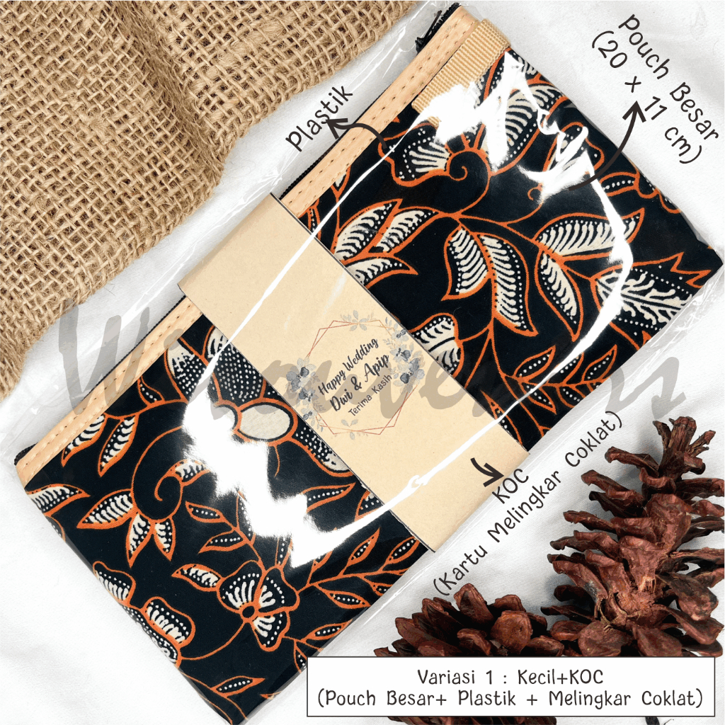 Jual Souvenir Pernikahan Dompet batik Khas Jogja Ukuran (20 x 11) Part 9 Souvenir pouch batik ...