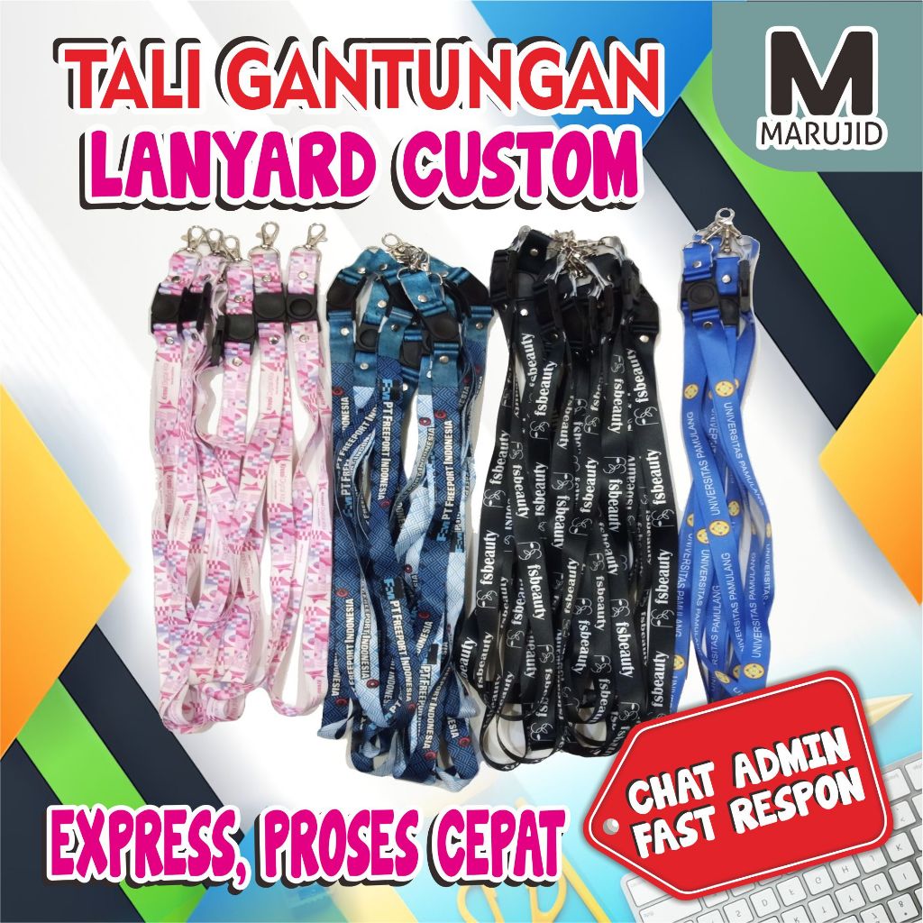 Jual LANYARD | TALI LANYARD | CUSTOM LANYARD | TALI NAME TAG | Shopee ...
