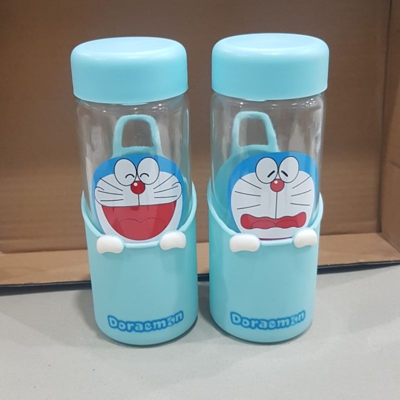 Jual Tempat Minum Bulat Doraemon 430ml / Botol Minum Kaca Doraemon ...