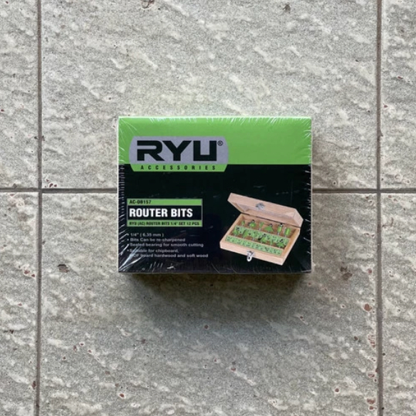 Jual RYU MATA PROFIL TRIMMER KAYU SET 12PCS / MATA TRIMMER ROUTER KAYU ...