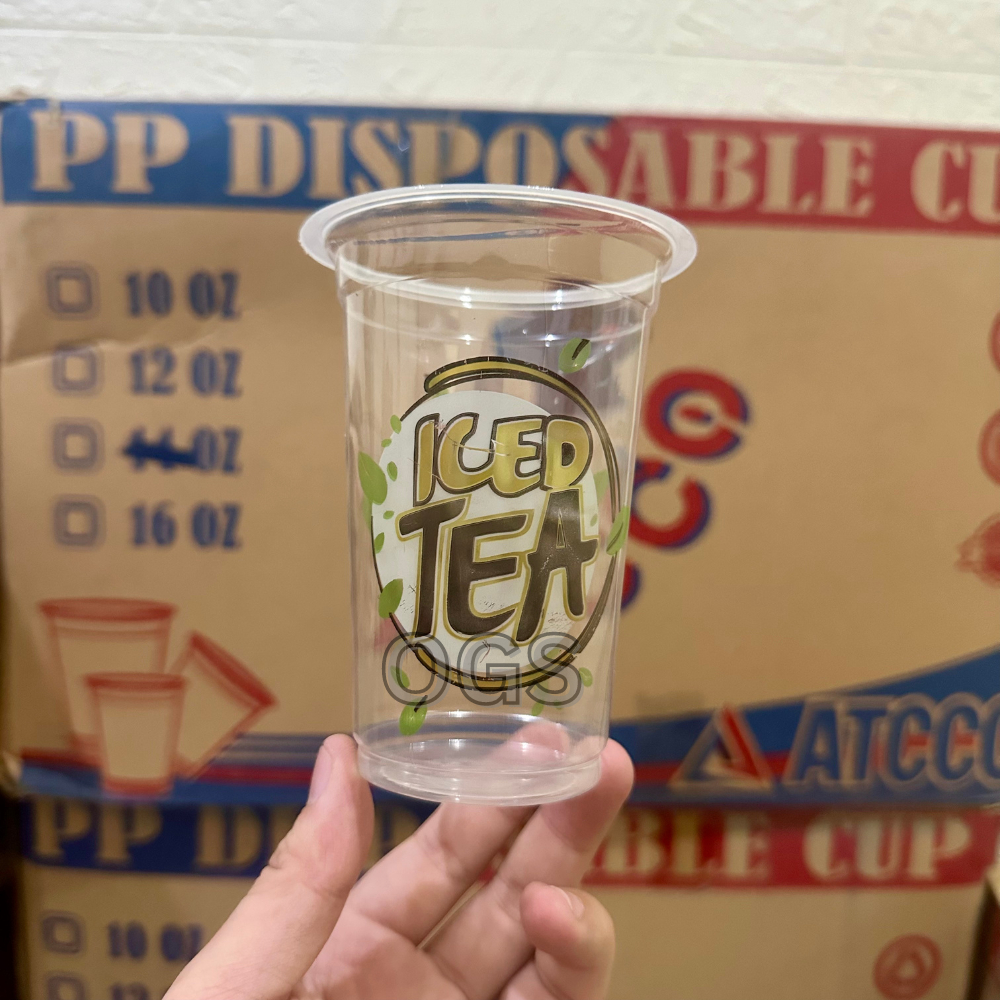 Jual Gelas Plastik OOOLALA 16OZ Datar ICED TEA MOTIF TEH / Gelas ...