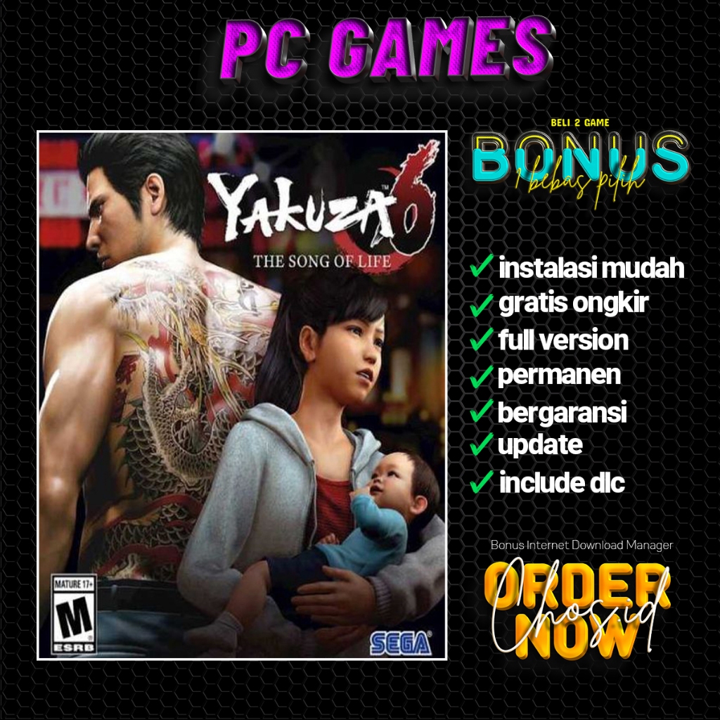 Jual Yakuza 6 The song of life | Game PC | Shopee Indonesia