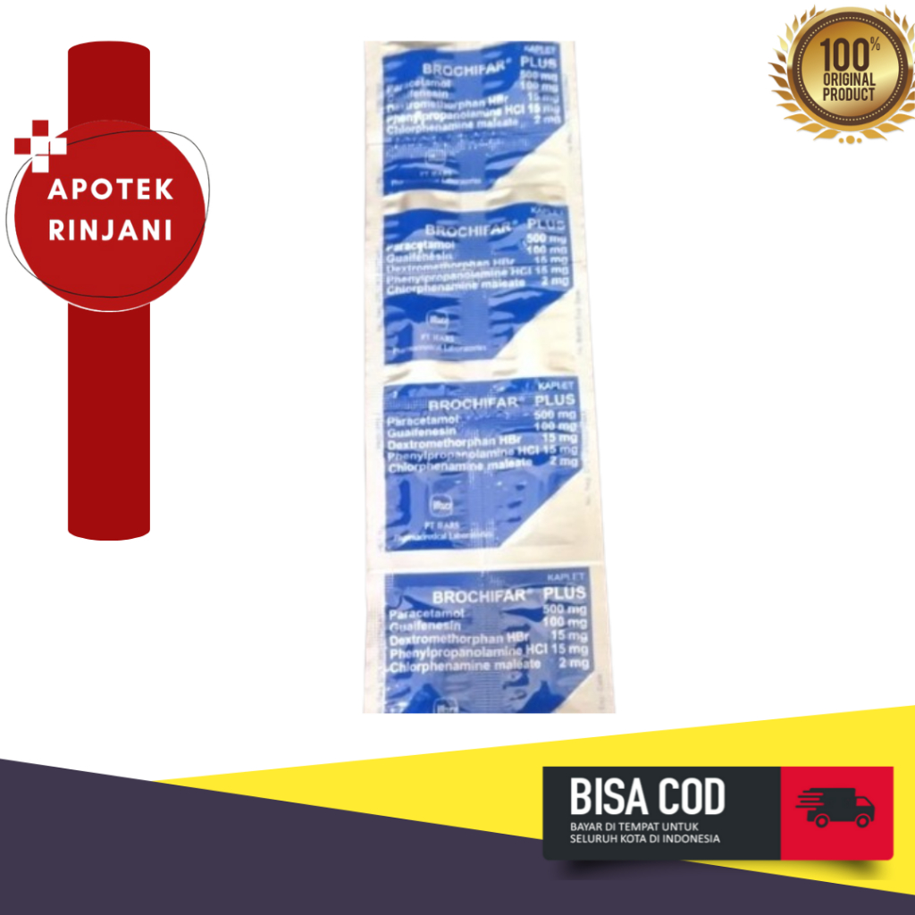 Jual BROCHIFAR PLUS OBAT BATUK PILEK (10 KAPLET) | Shopee Indonesia
