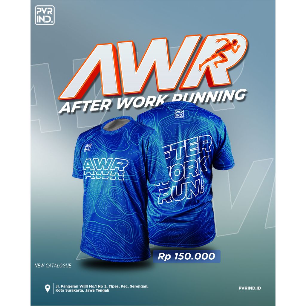 Jual JERSEY RUNNING AWR (AFTER WORK RUN) SERIES PVRIND | RUNNING ...