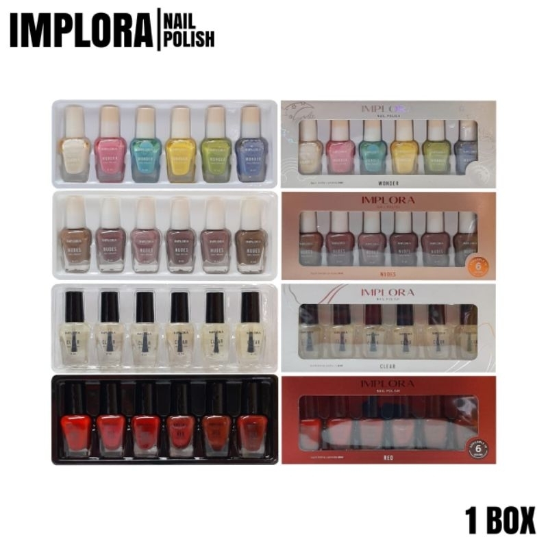 Jual Kutek implora / Implora Nail Polish Available isi 6pcs BPOM (harga ...
