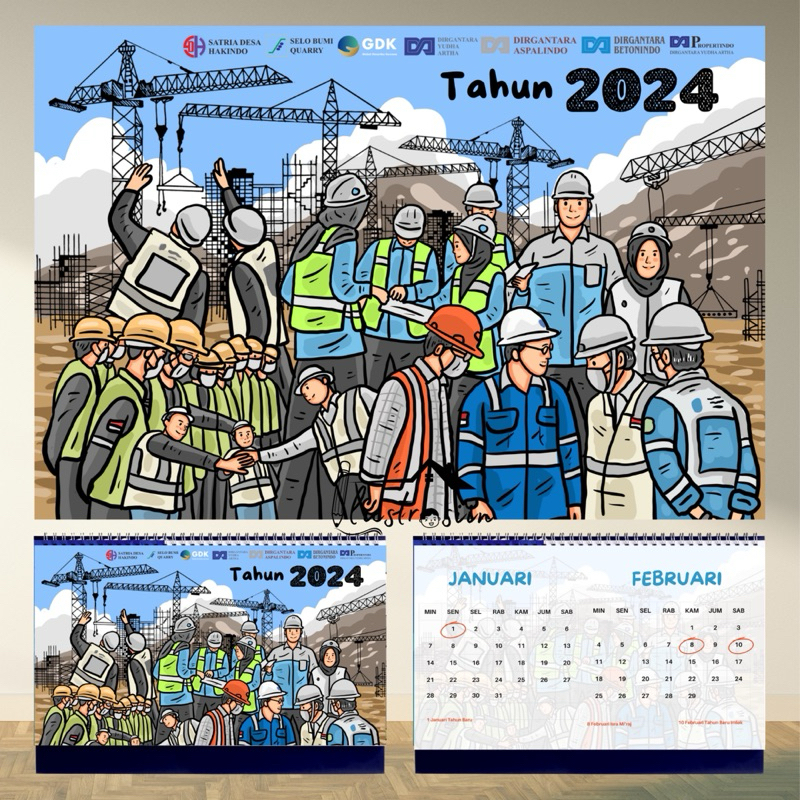 Jual Ilustrasi model custom kalender, buku kenangan, dan kado spesial ...