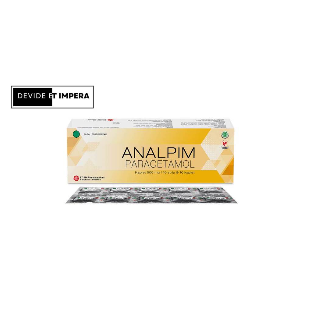 Jual Analpim Paracetamol 500mg / 1 Strip / 10 Kaplet | Shopee Indonesia