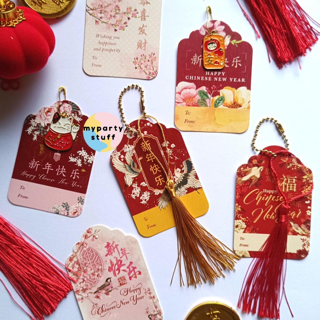 Jual Hang Tag Hangtag Sincia Handtag Hand Tag / Kartu Ucapan Imlek Happy Chinese New Year / Gong ...