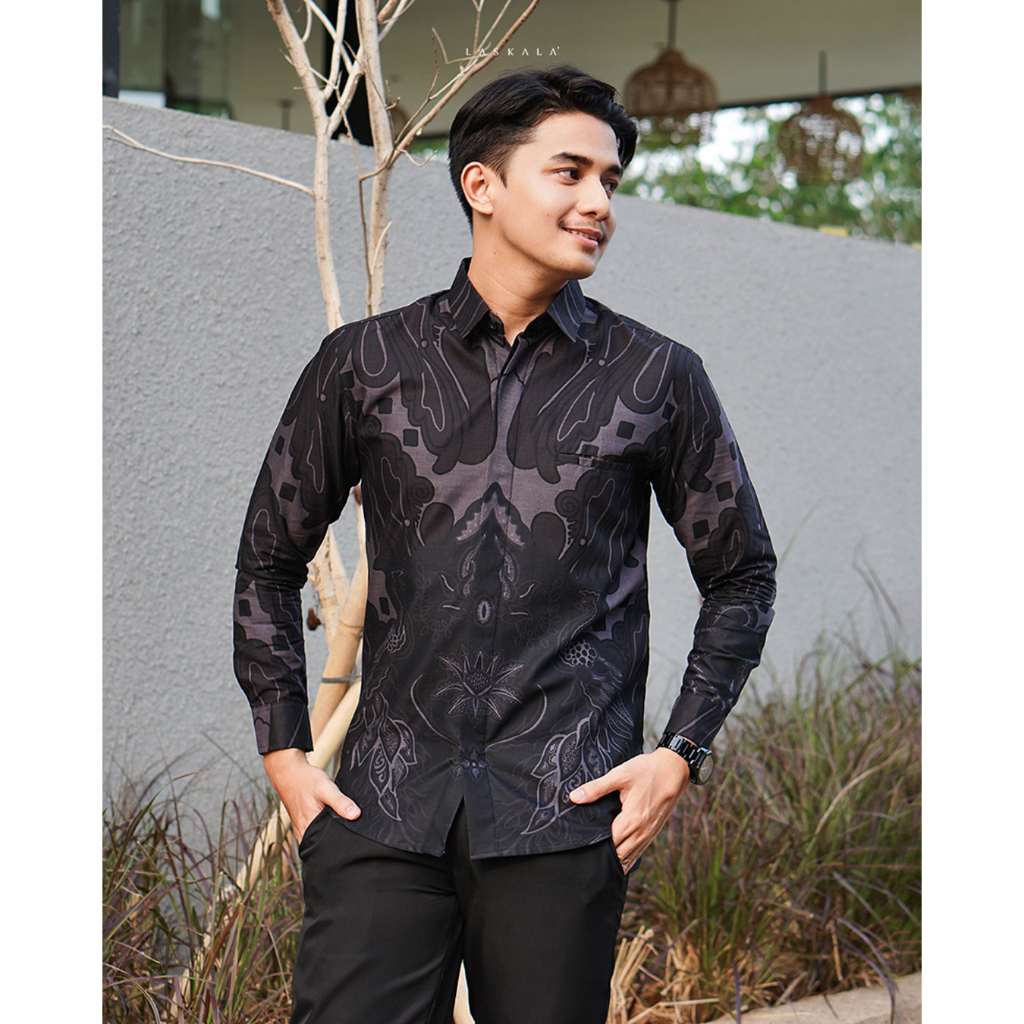 Jual Laskala Batik Premium Timika Kemeja Batik Pria Slimfit Lengan ...