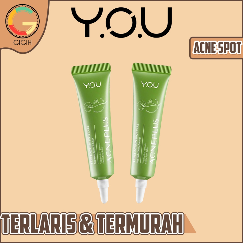 Jual Y.O.U ACNE PLUS TRIPLE ACTION SPOT CARE X 15G - OBAT TOTOL JERAWAT ...