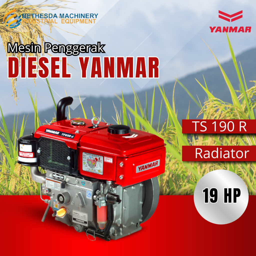 Jual Mesin Diesel Motor Yanmar 19 Hp Stater Electric TF 190 RE Radiator | Shopee Indonesia