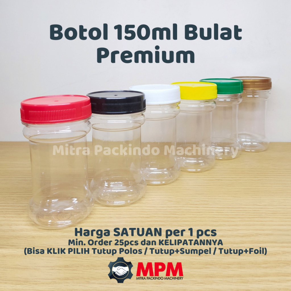 Jual Botol Sambal / Botol Sambel 150ml BULAT PREMIUM | Shopee Indonesia