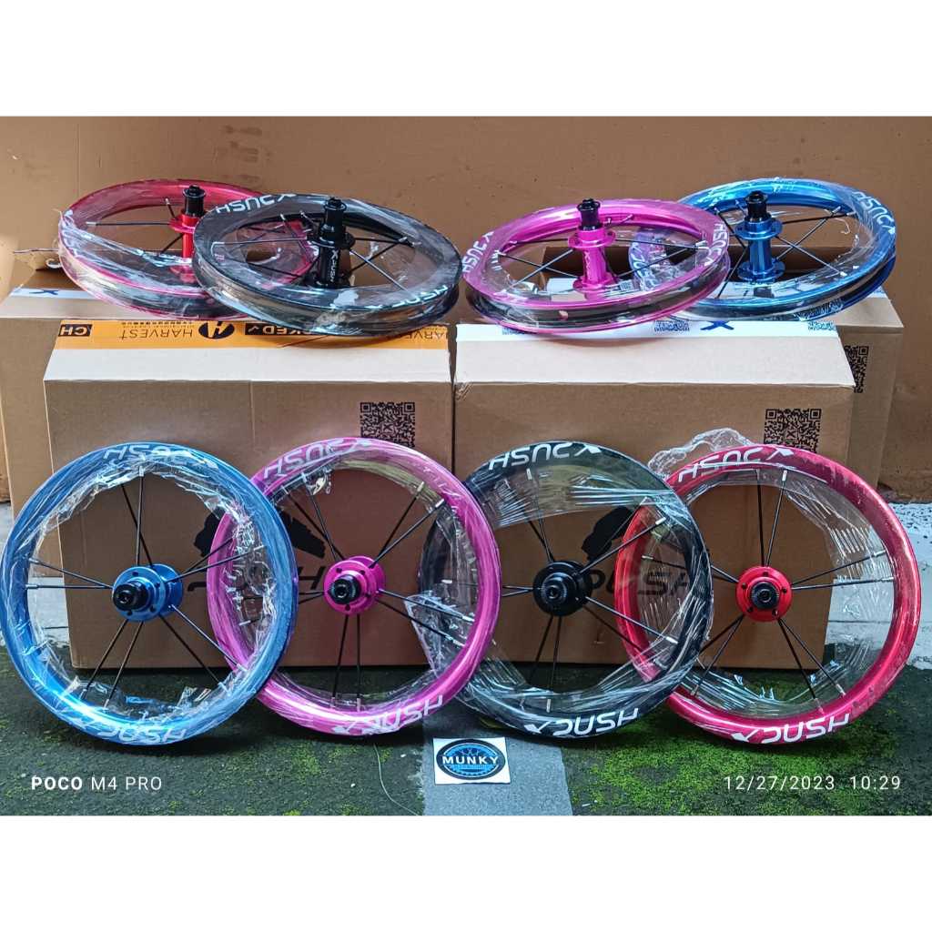 Jual Xpush Wheelset Velg Rims 12 inch Pushbike Balance Bike Alloy ...