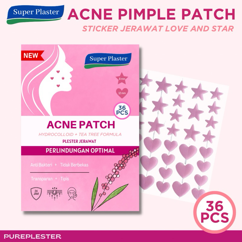 Jual Acne Pimple Patch / Plester Jerawat Warna Pink Karakter Star dan ...