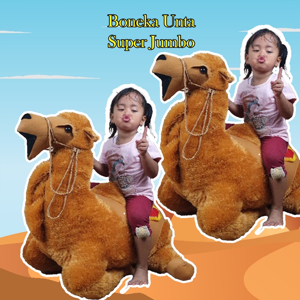 Jual Boneka Unta Super Jumbo Bisa Dinaikin Bikin Seneng Anak | Shopee ...