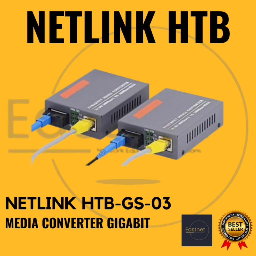 Jual netlink HTB-GS-03 gigabit fiber optic media converter - A + B | Shopee Indonesia