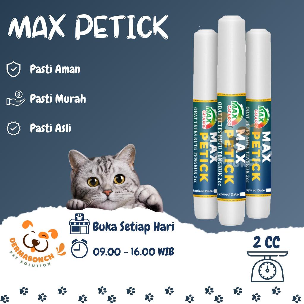Jual Obat Pipet Kutu Kucing dan Anjing Max Petick 2 cc 2cc | Shopee ...