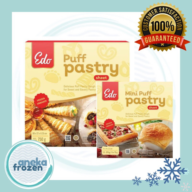 Jual edo puff pastry mini dan normal size aneka frozen malang | Shopee ...