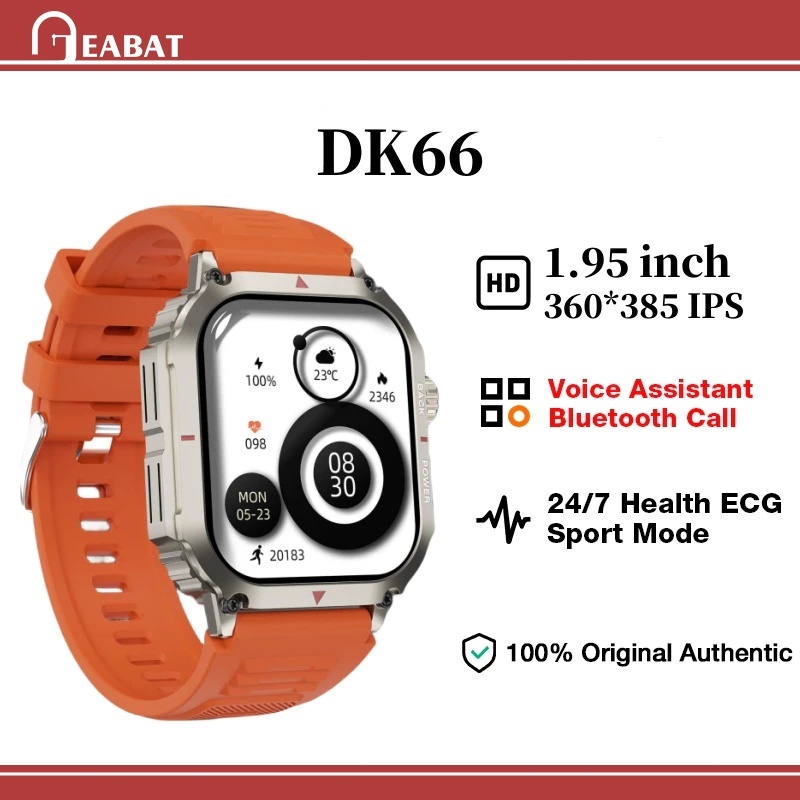Jual Smart Watch DK66 NFC Dynamic island BT Call Blood Glucose Heart ...