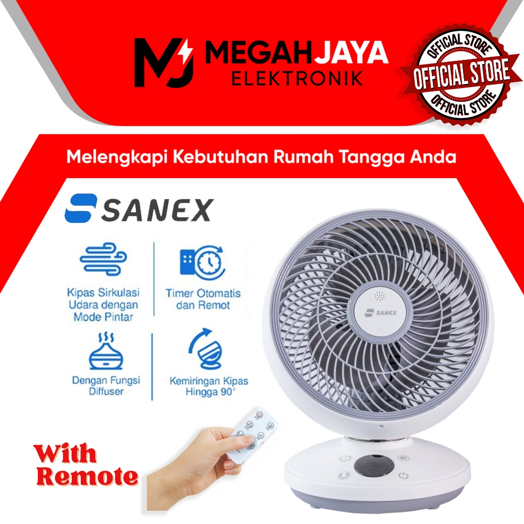 Jual [COD READY] SANEX DESK FAN + REMOTE / KIPAS ANGIN SDF-0831 M D / SDF 0831 M D (8 INCH ...