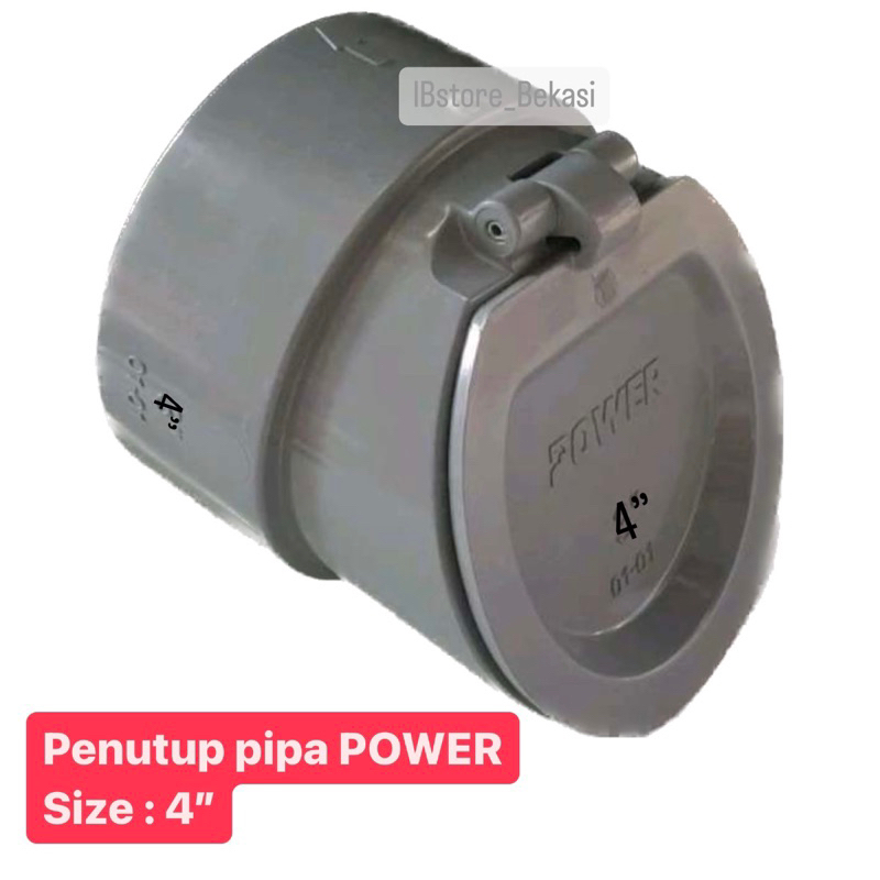 Jual BACKFLOW VALVE POWER PVC / Tutup Pipa Pembuangan POWER 4” | Shopee ...