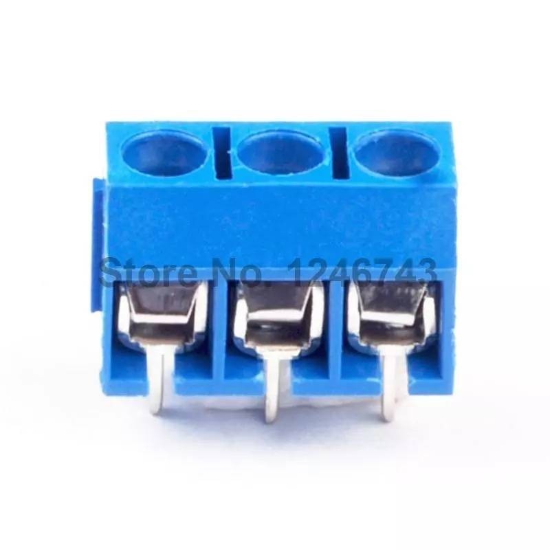 Jual Terminal Block Biru 3pin Screw Connector pitch 5.0mm 250V 16A ...