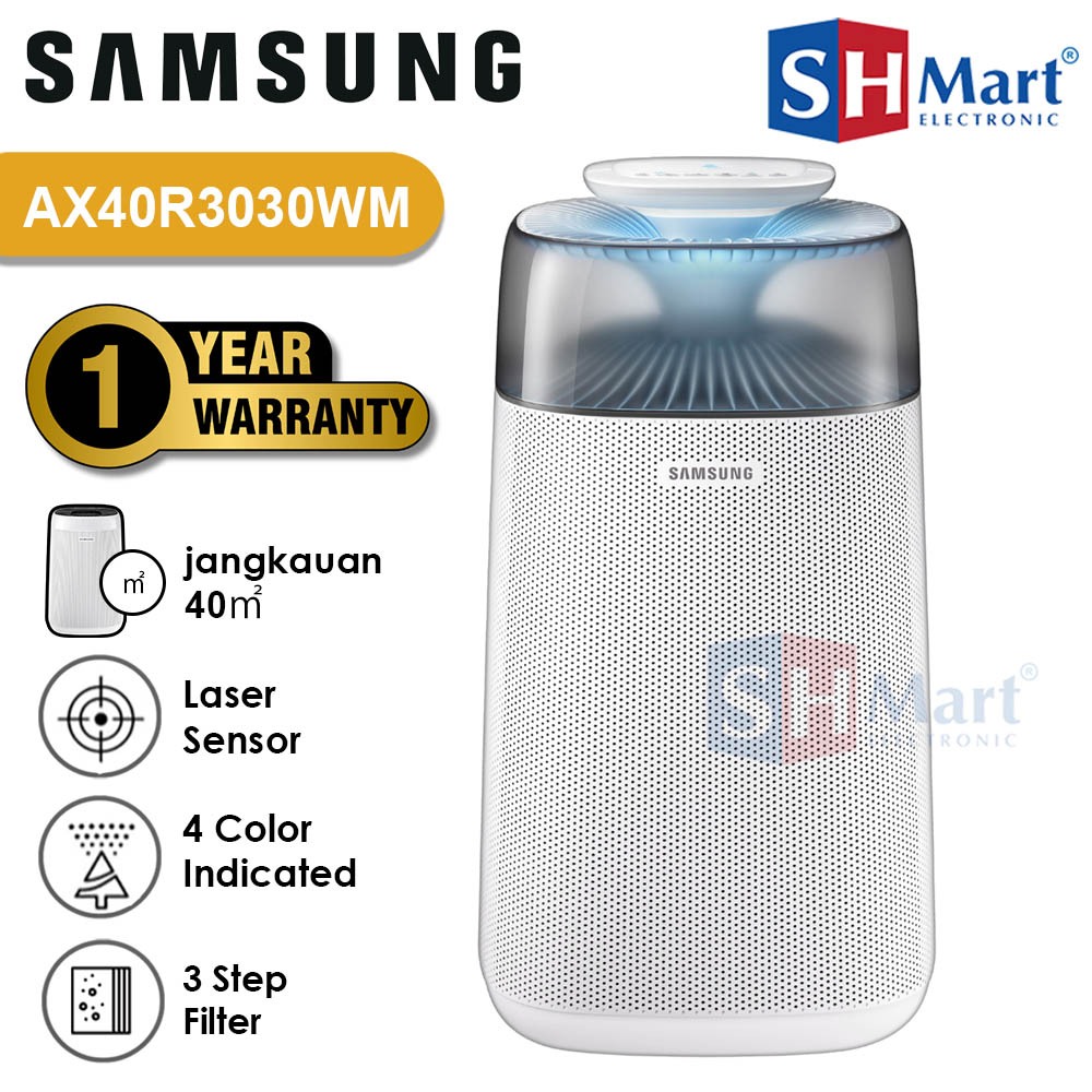 Jual AIR PURIFIER SAMSUNG AX40R3030WM 40M2 AX40R GARANSI RESMI | Shopee ...