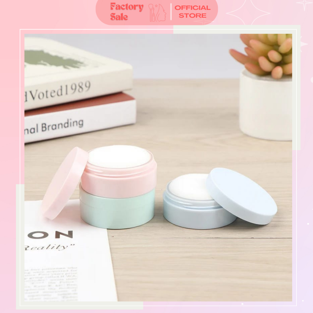 Jual (FREE SPONS) Pot Tempat Bedak Tabur / Wadah Bedak Tabur Powder ...
