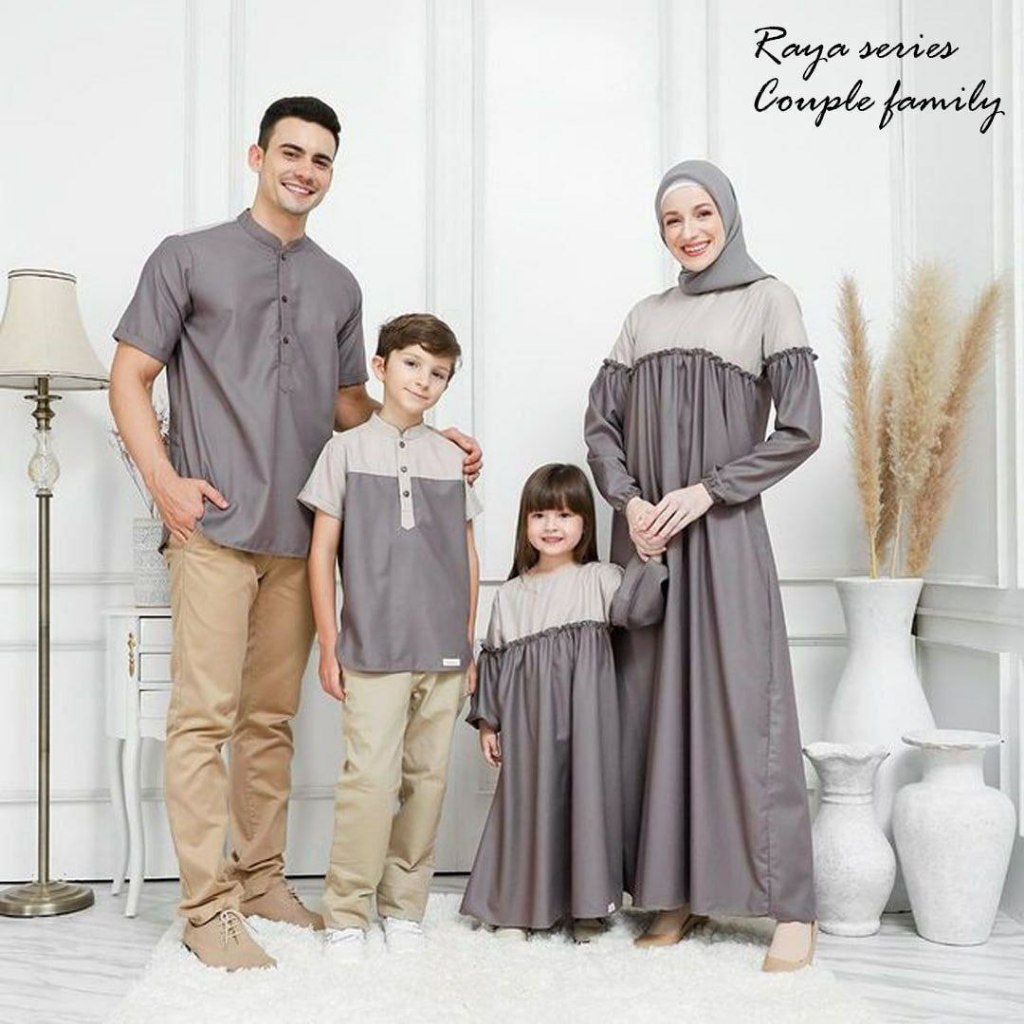 Jual Baju Keluarga Couple Family Baju Lebaran Keluarga Sarimbit ...