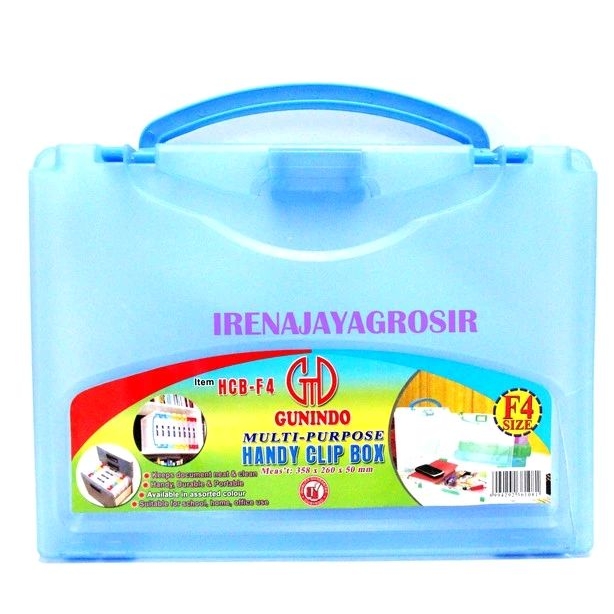 Jual GUNINDO HANDY CLIP BOX / HCB F4 / TEMPAT DOKUMEN | Shopee Indonesia