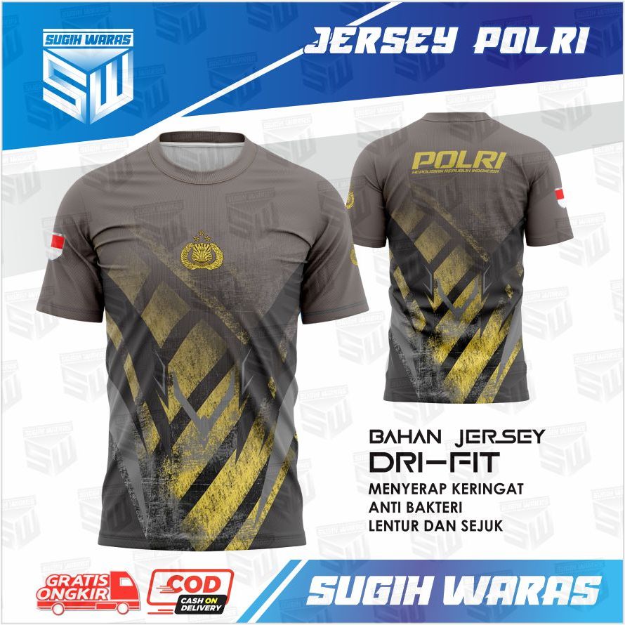 Jual JERSEY POLISI / KAOS DRI-FIT POLISI TANGAN PENDEK / JERSEY POLISI ...
