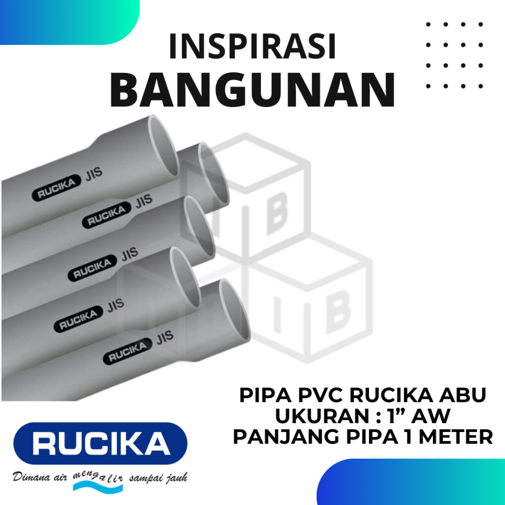 Jual PIPA PVC RUCIKA AW ABU 1" PIPA PARALON PRALON 1 INCH / PIPA AIR ...