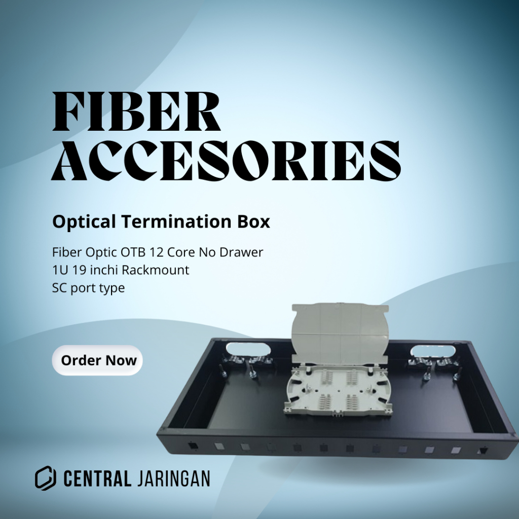 Jual Fiber Optic OTB 12 Core SC | 1U no Drawer ODF OTB 12 Core Kosong ...