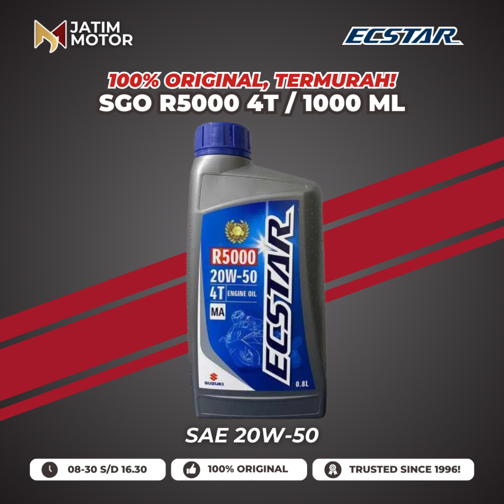 Jual Oli Suzuki Ecstar SGO R5000 4T 4 Tak SAE 20W-50 1000 ML/1 LT ...