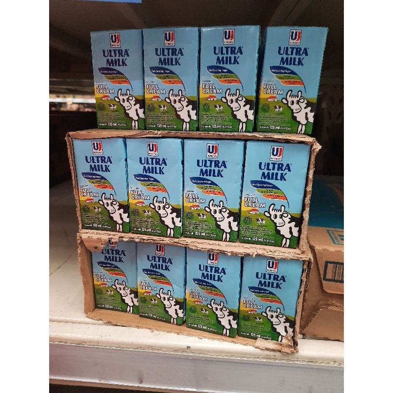 Jual Susu Ultra Milk UHT Full Cream 125 ML (Pengganti Sufor umur 2 ...