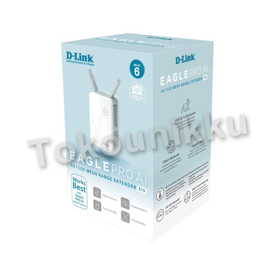Jual Router D-Link E15 AX1500 Eagle PRO AI Mesh System WiFi 6 Dual Band ...