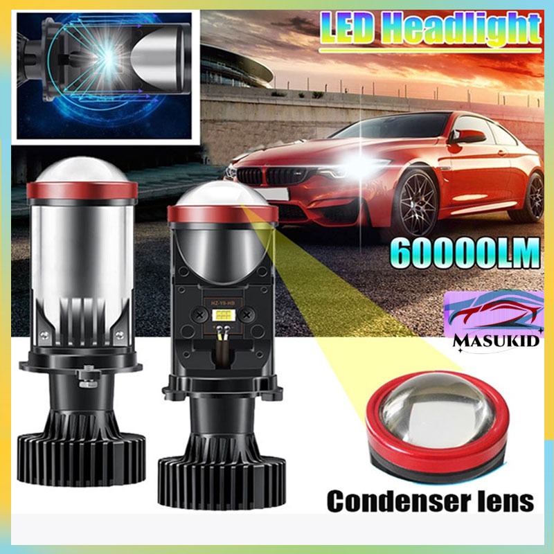 Jual LAMPU LED MOBIL MOTOR H4 MINI PROJECTOR PROJIE Y7D SUPER BRIGHT ...