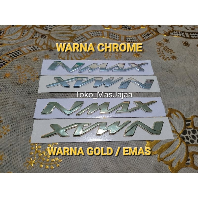 Jual Emblem motor yamaha nmax new / emblem yamaha nmax chrome timbul 3d ...
