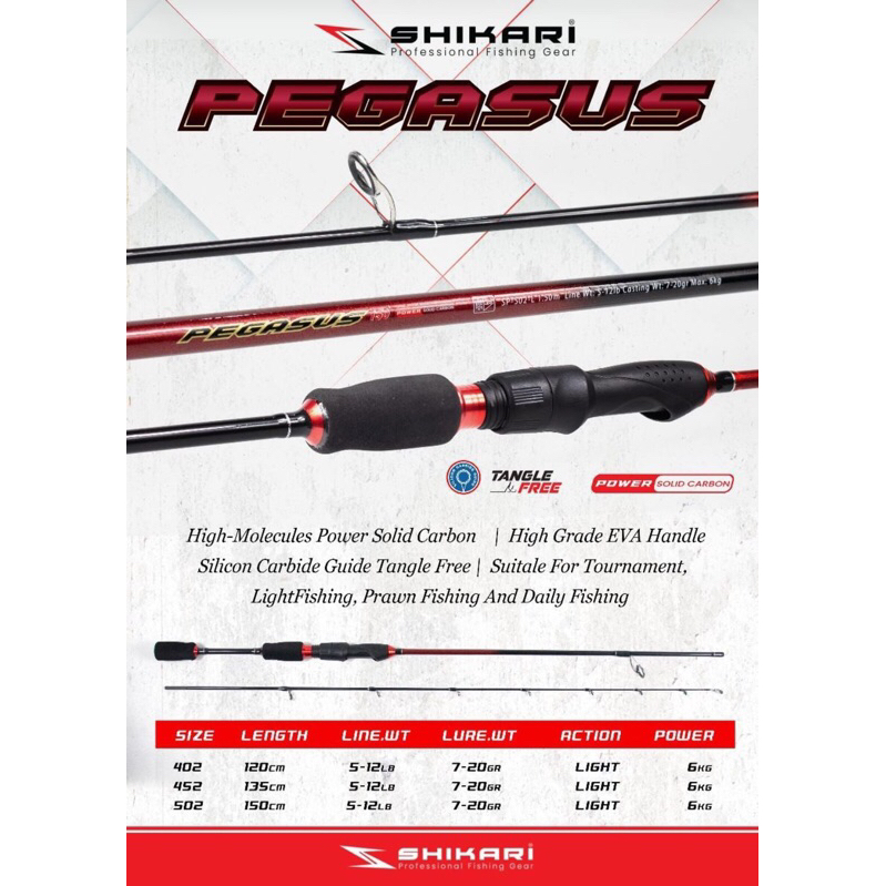 Jual joran shikari pegasus power carbon solid | Shopee Indonesia