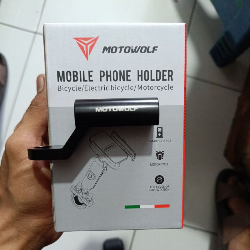Jual phone holder MOTOWOLF V3 di stang motor | Shopee Indonesia