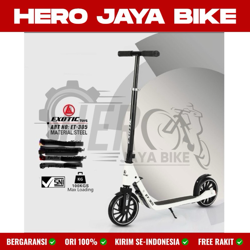 Jual SCOOTER/OTOPED ANAK HINGGA DEWASA EXOTIC ET- HB 305 BESI RODA DUA ...