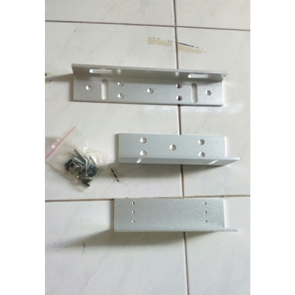 Jual ZL bracket Electric Magnetic Lock on Glass Door Kaca 280 kg 600 ...