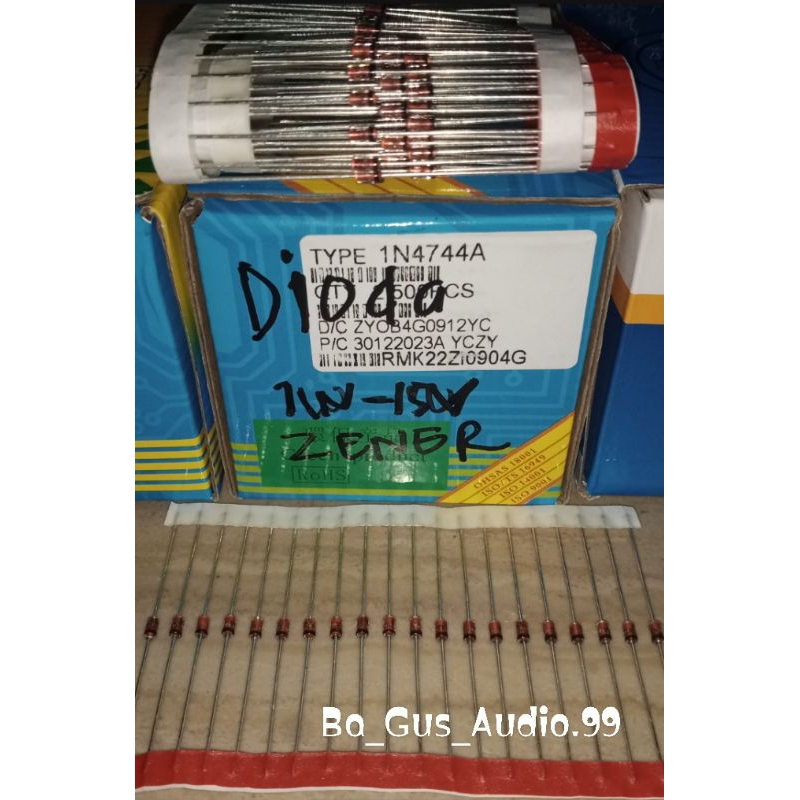Jual Dioda Zener 1W - 15V ( 1N 4744A ) Roll | Shopee Indonesia