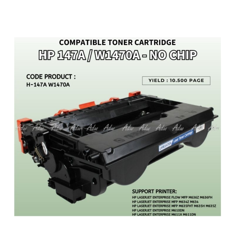 Jual Toner HP 147A w1470A Compatible | Shopee Indonesia