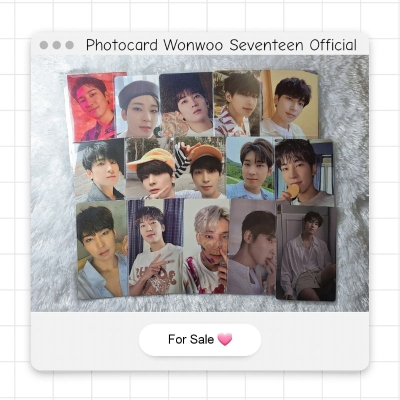Jual [Mohon Membaca Deskripsi] Photocard Wonwoo Seventeen Official [All about Jeon Wonwoo ...